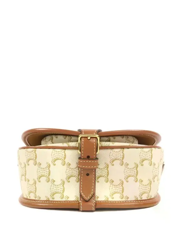 Celine Triomphe Folco Shoulder Bag - Neutrals