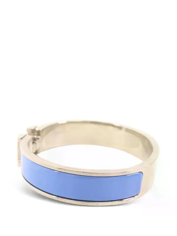 Hermès Clic H Enamel Bracelet - Silver