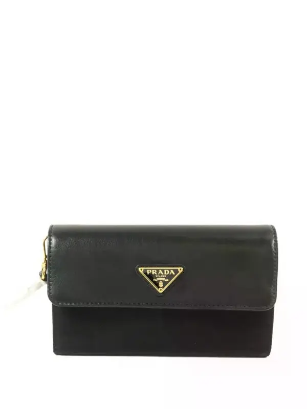 Prada Logo Plaque Clutch Bag