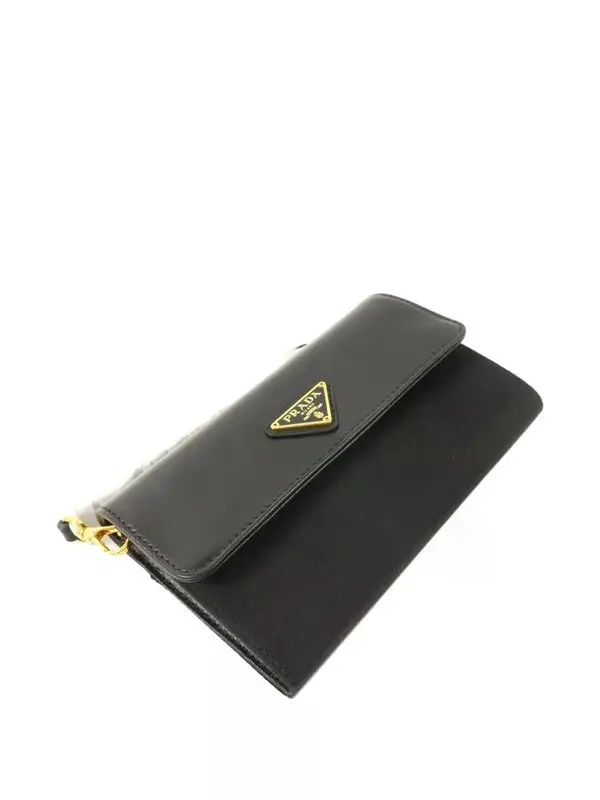 Prada Logo Plaque Clutch Bag