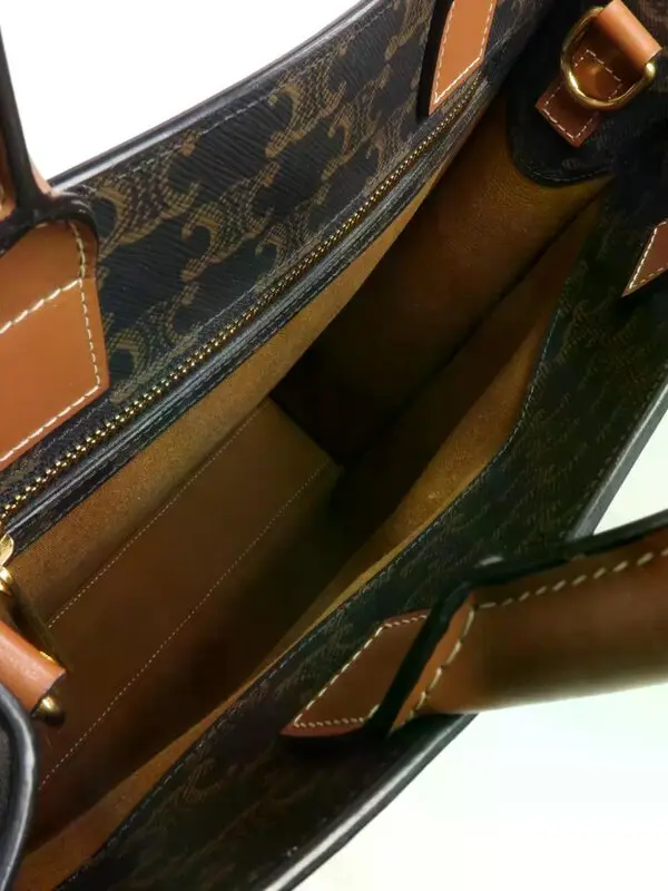 Celine Triomphe Cabas Tote Bag - Brown