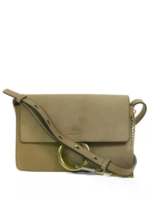 Chloé Faye Leather Shoulder Bag - Neutrals