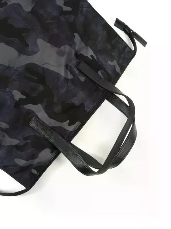 Prada Camouflage Print Tote Bag