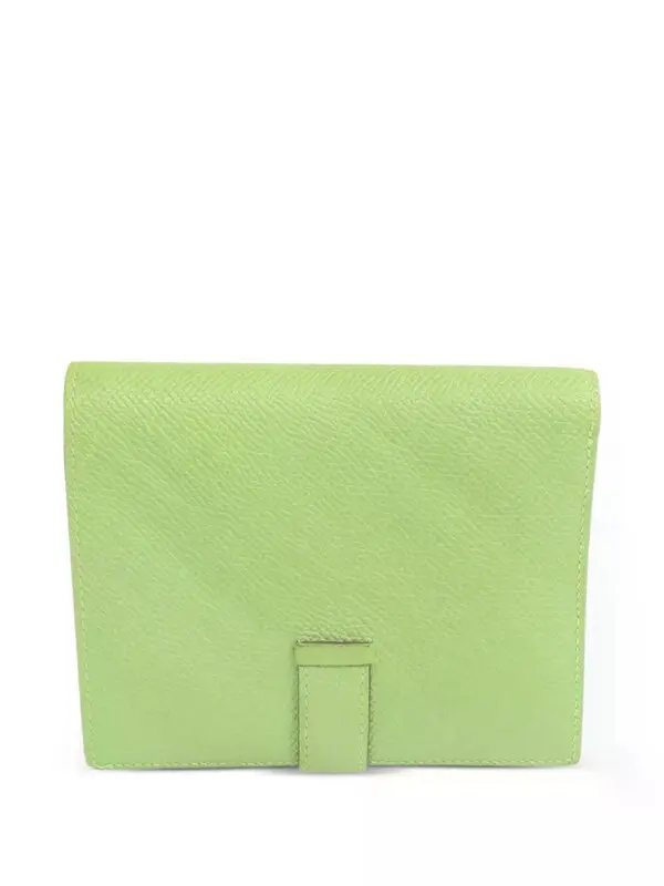 Hermès 2020 Bearn Epsom Leather Wallet - Green