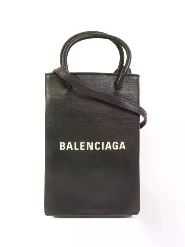 Balenciaga Logo-print Crossbody Bag - Black