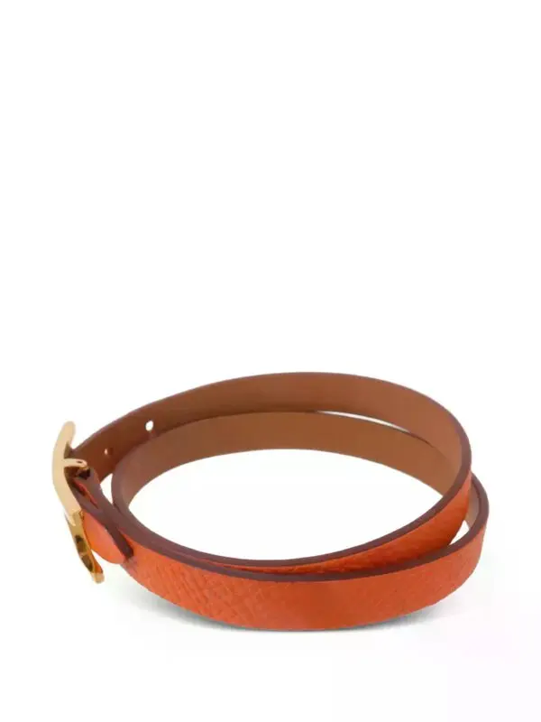 Hermès Behapi Double Tour Bracelet - Orange