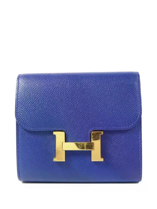 Hermès Constance Leather Wallet - Blue