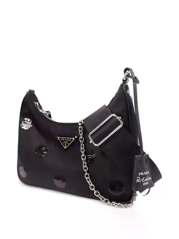 Prada Sequin Polka-dot Shoulder Bag