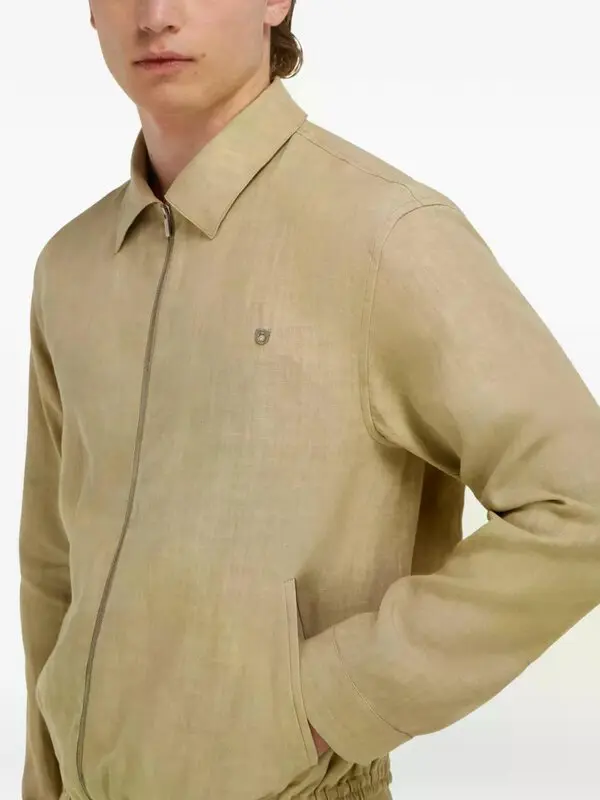 FERRAGAMO Linen Blouson Jacket