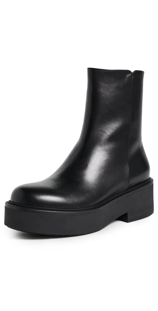 GIANVITO ROSSI Hiro Vitello Zip Up Boots