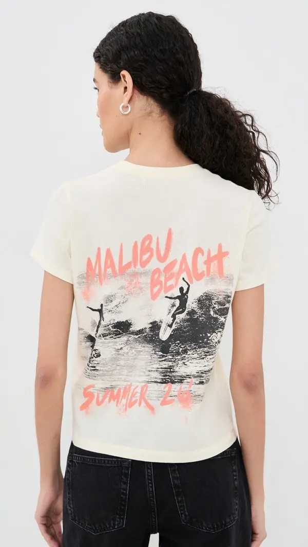 ANINE BING Shelley Surfer Tee With Graphic Print