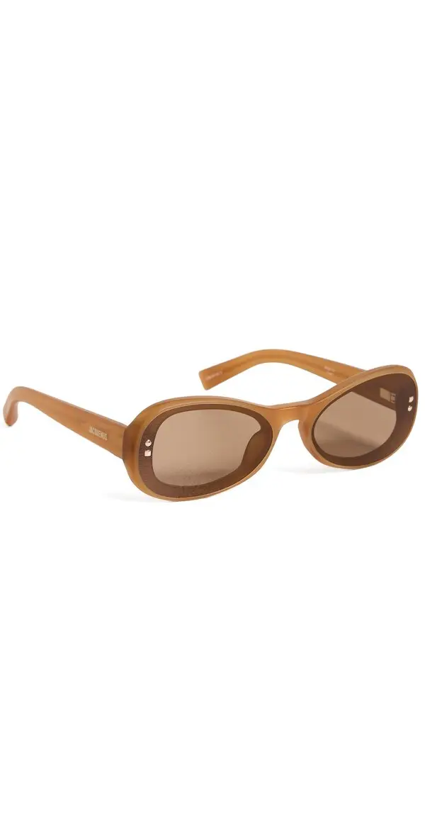 Jacquemus Nuvola Oval Sunglasses - Brown