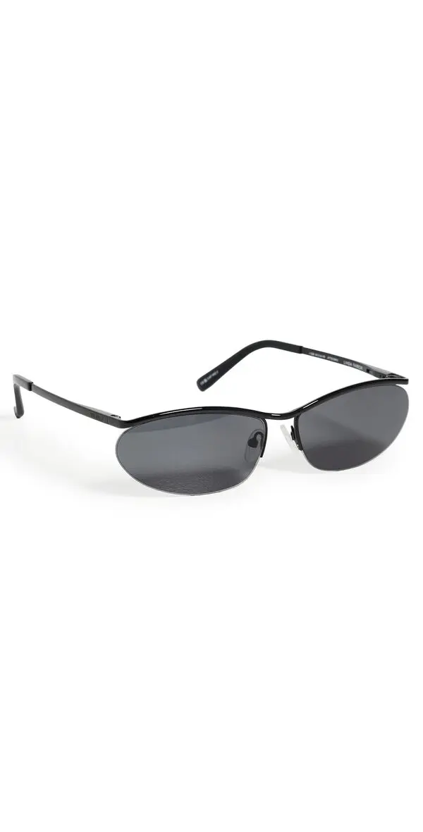 Attico Charlotte Cat Eye Sunglasses - Black