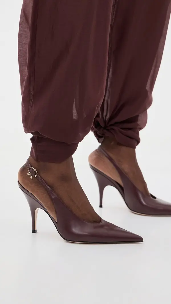 GIANVITO ROSSI Sofia Vitello Slingback Heels