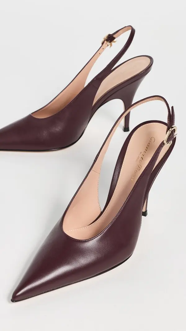 GIANVITO ROSSI Sofia Vitello Slingback Heels