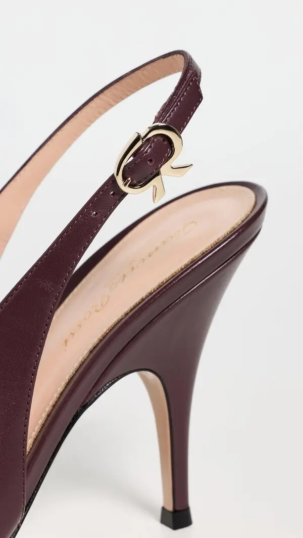 GIANVITO ROSSI Sofia Vitello Slingback Heels