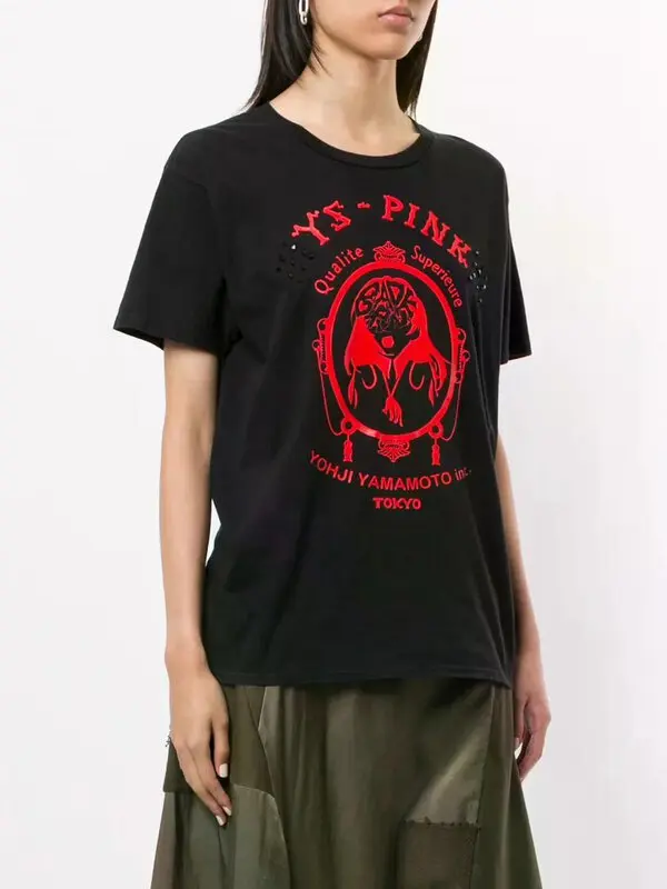 Y’s Logo Print Slim-fit T-shirt