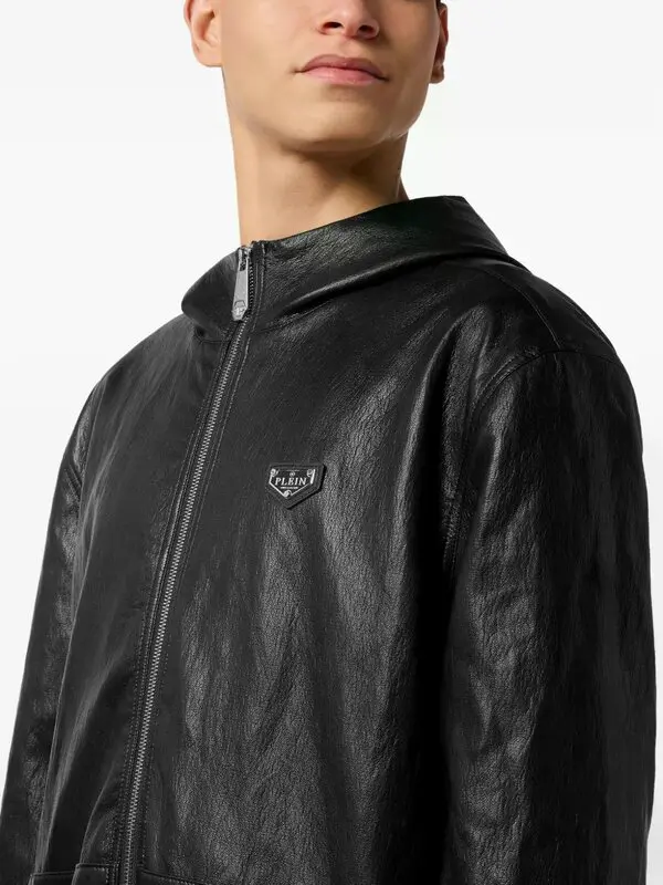Philipp Plein Zip-up Hooded Jacket