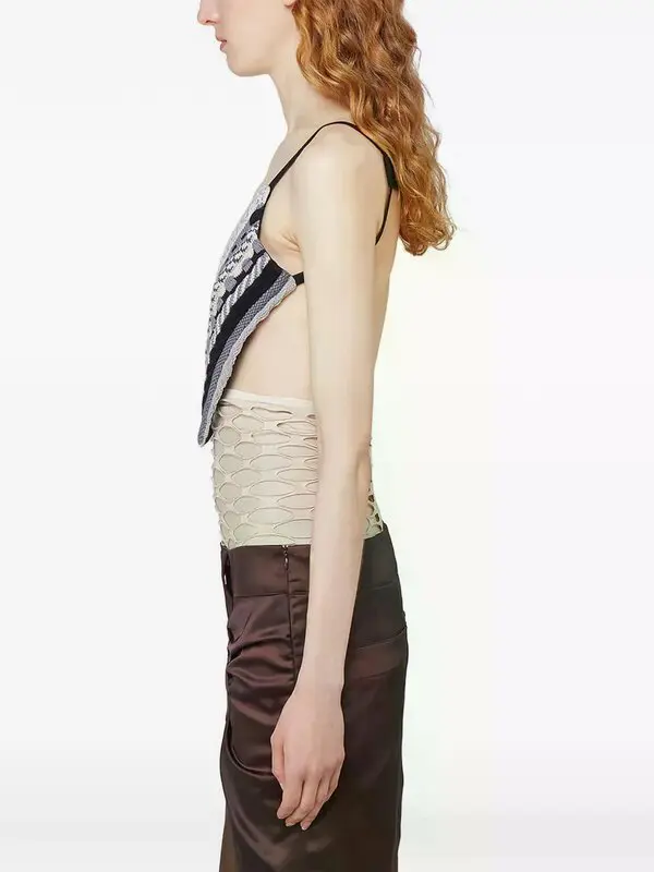 SECTION8 V-neck Top With Intarsia Detailing