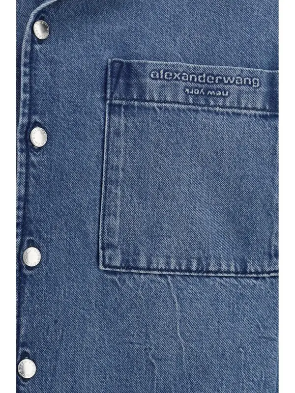 Alexander Wang Cropped Denim Shirt