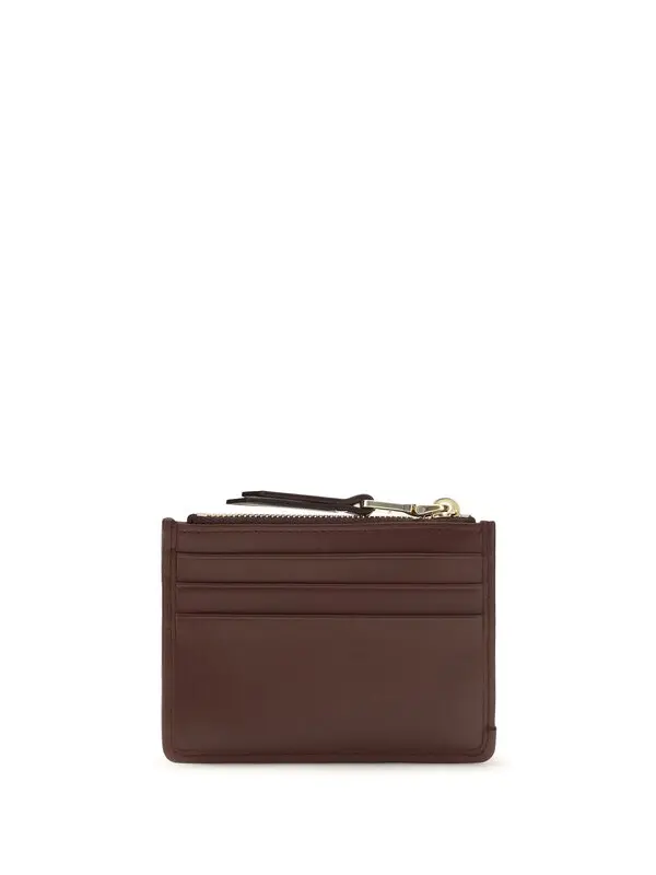 Miu Miu Leather Wallet With Logo - Multicolor