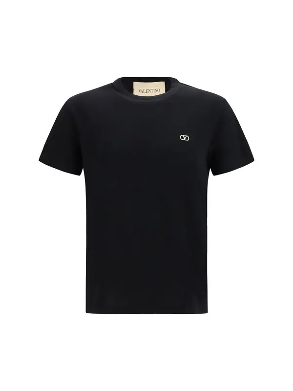 Valentino Garavani Cotton Vlogo T-shirt - Black