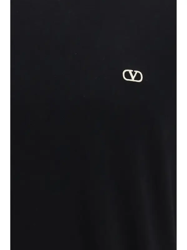 Valentino Garavani Cotton Vlogo T-shirt - Black