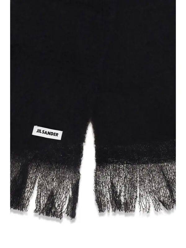 JIL SANDER Wool Scarf With Logo