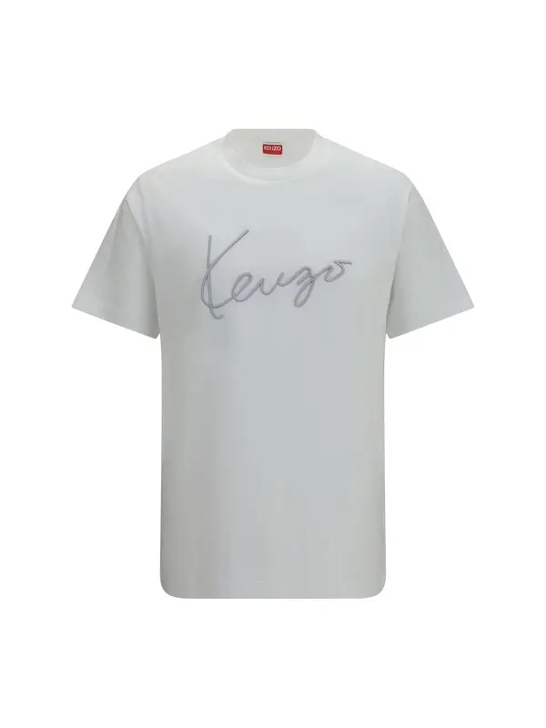 Kenzo Embroidered Signature Cotton T-shirt