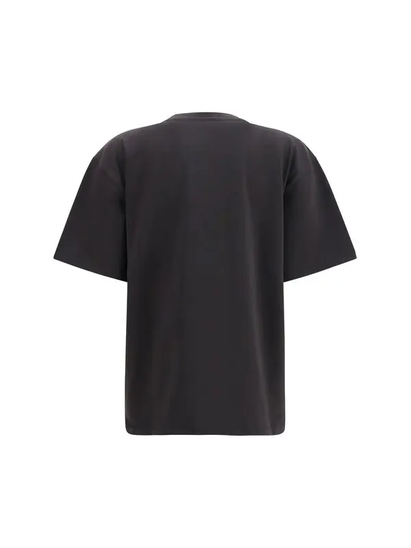 GANNI Tiger Graphic Cotton T-shirt - Black