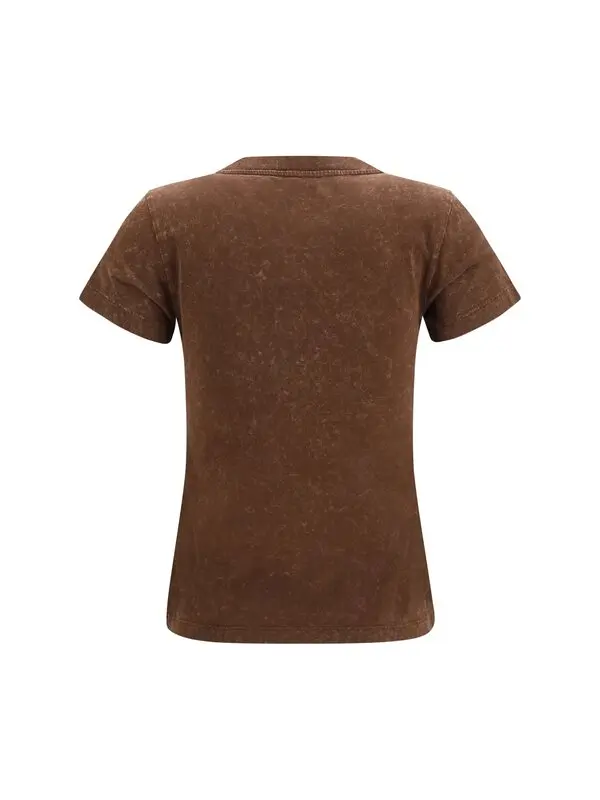 GANNI Cotton T-shirt With Banana Print