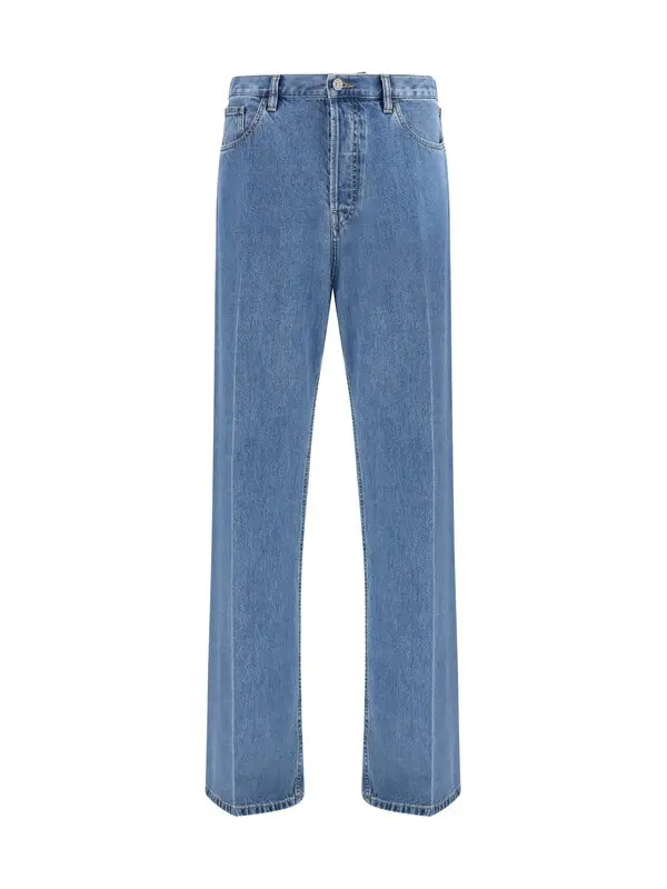 Valentino Garavani Straight-leg Denim Jeans - Blue