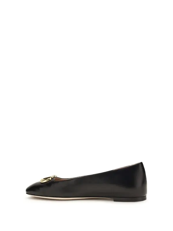 Valentino Garavani Vlogo Signature Ballerinas - Black