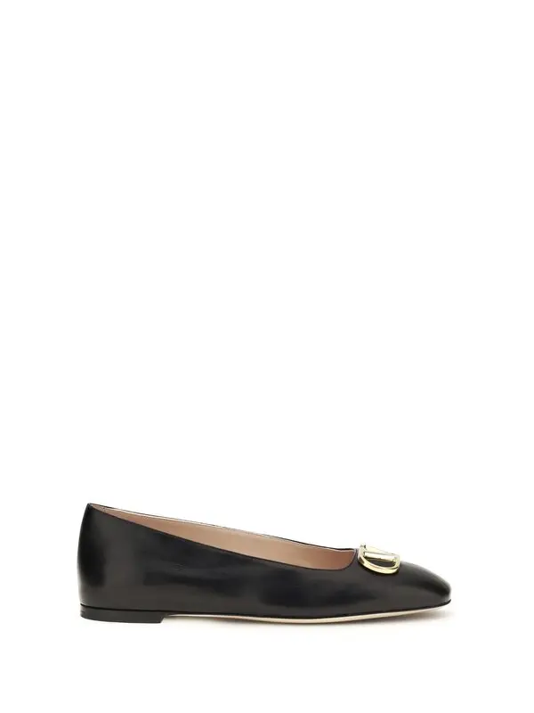 Valentino Garavani Vlogo Signature Ballerinas - Black