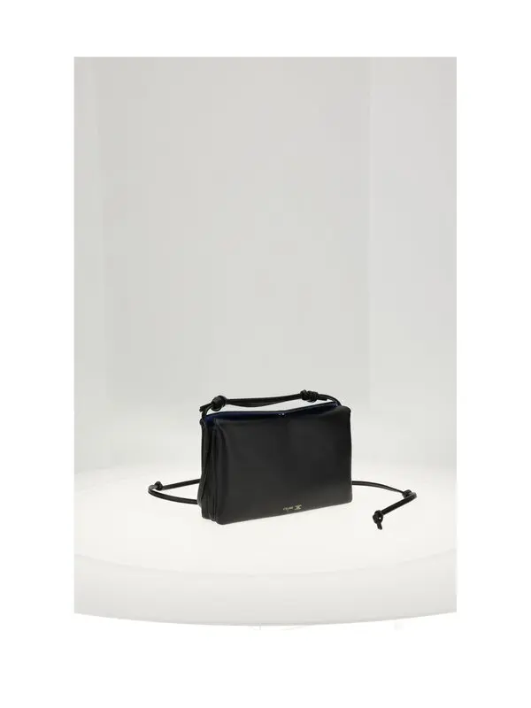 Celine Trio Flap Bag - Black