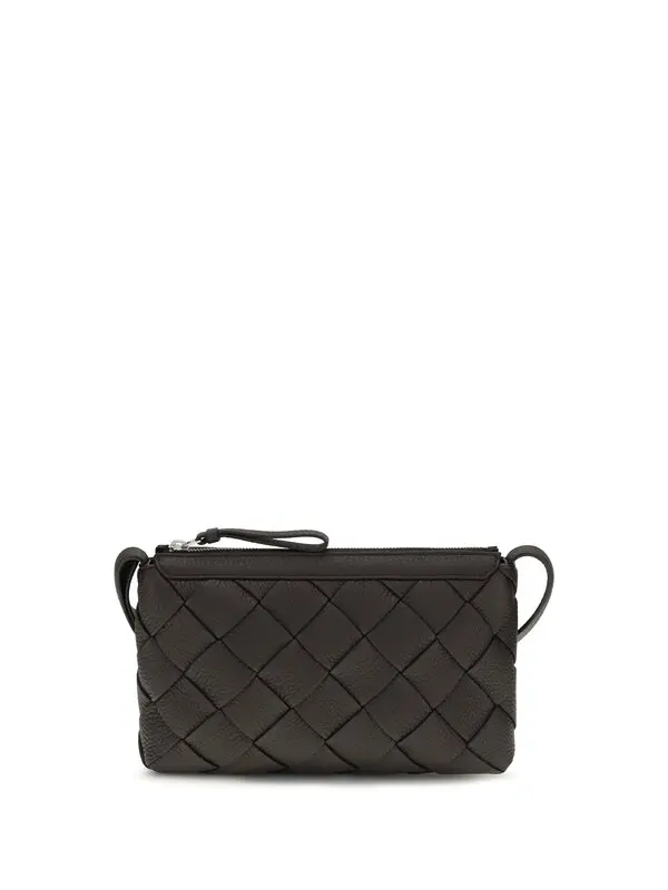 Bottega Veneta Diago Woven Leather Shoulder Bag - Brown