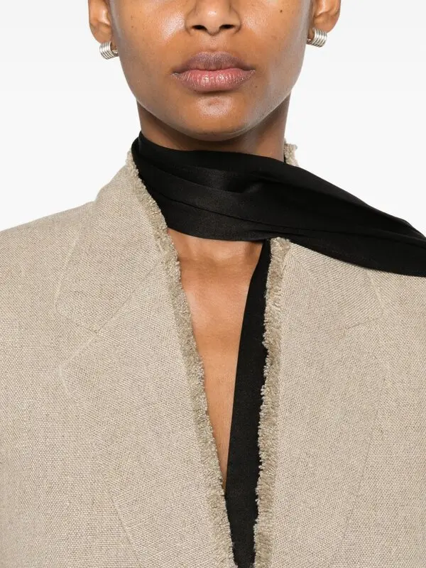 TOTEME Linen Single-breasted Jacket - Multicolor