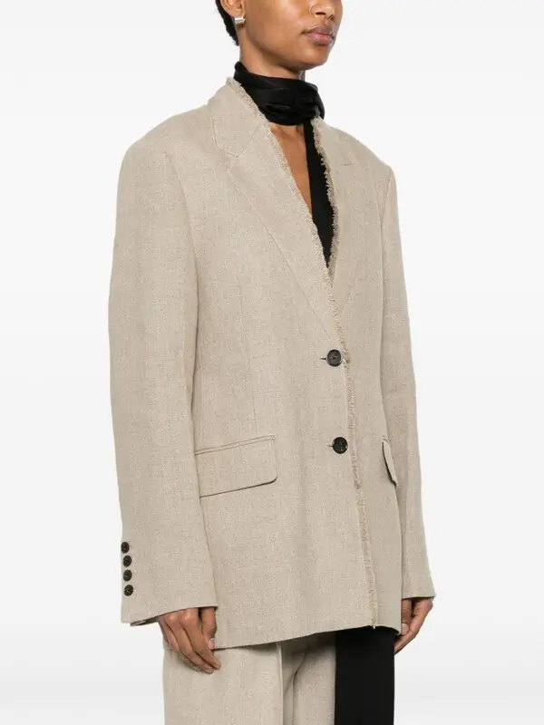 TOTEME Linen Single-breasted Jacket