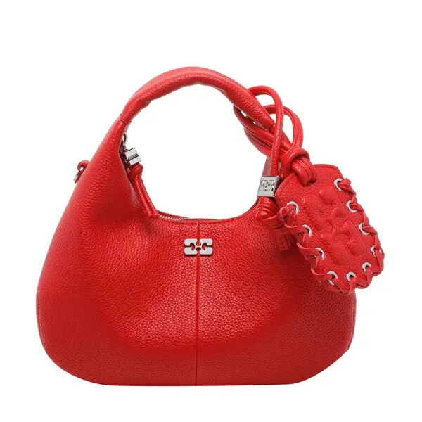 GANNI Hobo Mini Bag - Red