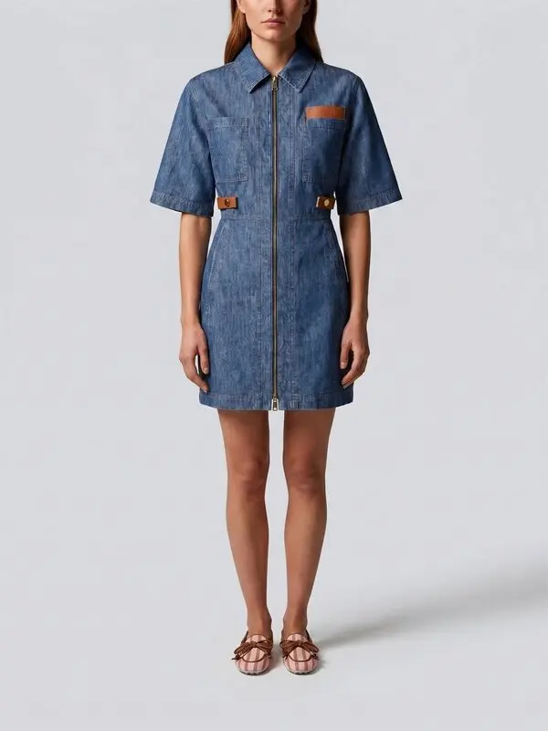 Fendi Chambray Denim Dress