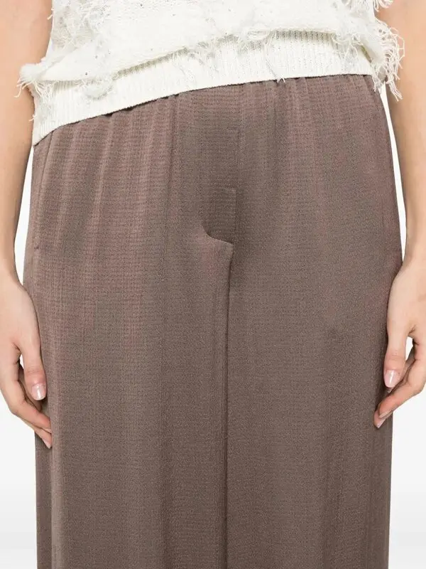 Peserico Acetate Wide Leg Pants - Multicolor