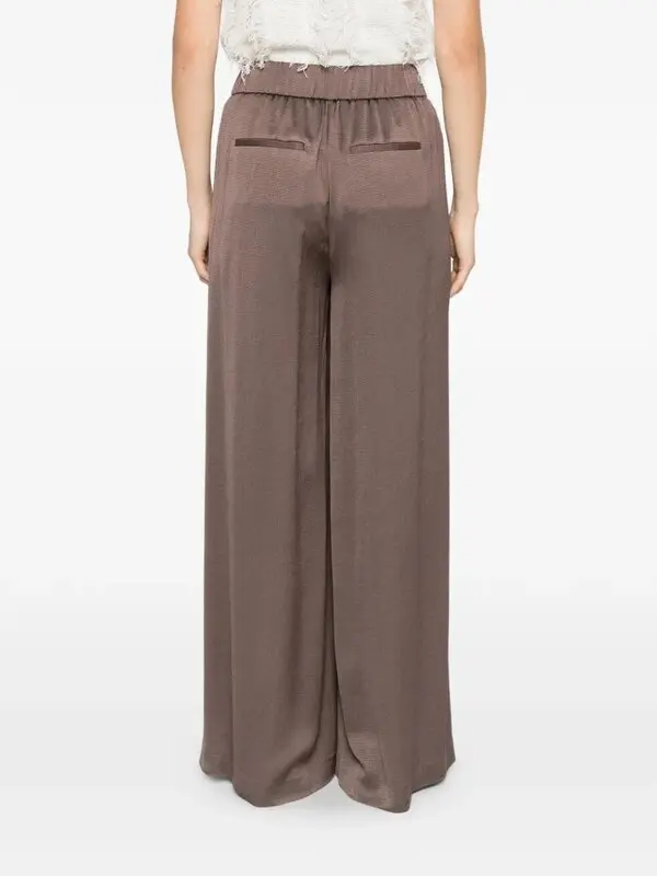 Peserico Acetate Wide Leg Pants - Multicolor