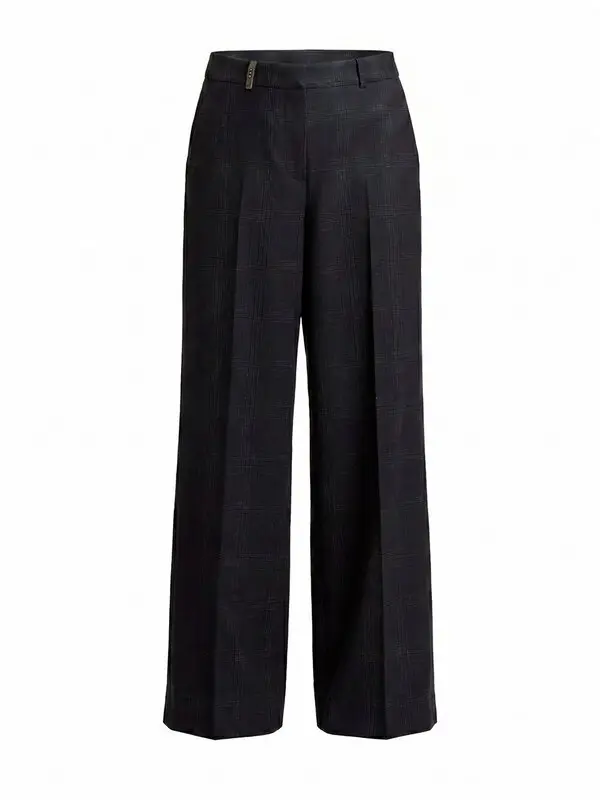 Peserico Acetate Wide Leg Pants - Multicolor