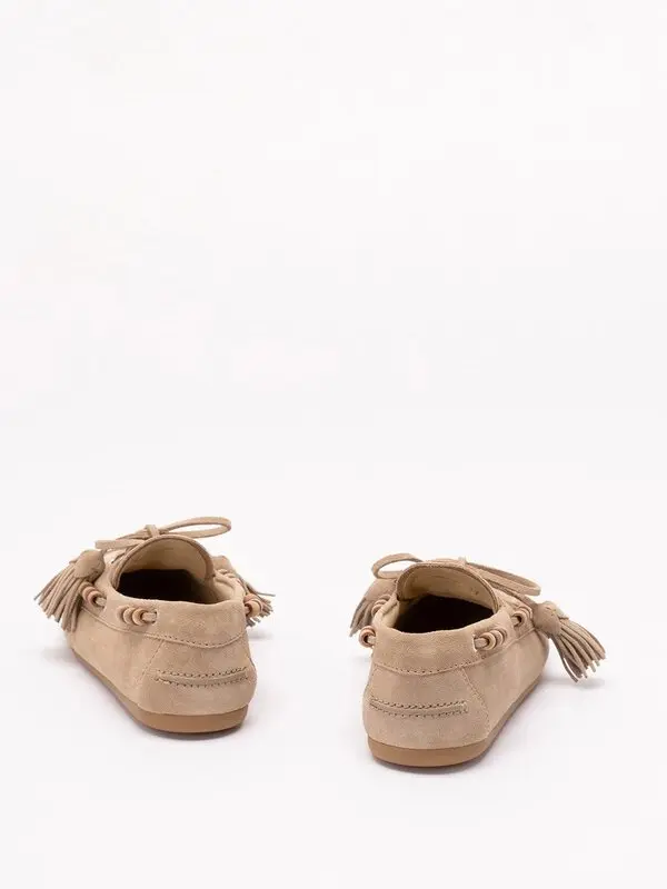 Miu Miu Suede Tassel Loafers - Multicolor
