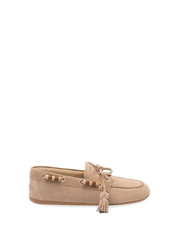Miu Miu Suede Tassel Loafers - Multicolor