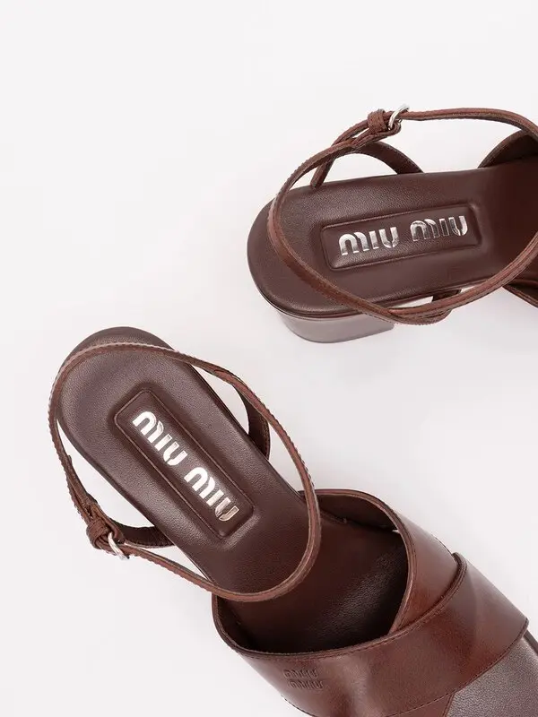 Miu Miu Platform Sandals - Multicolor