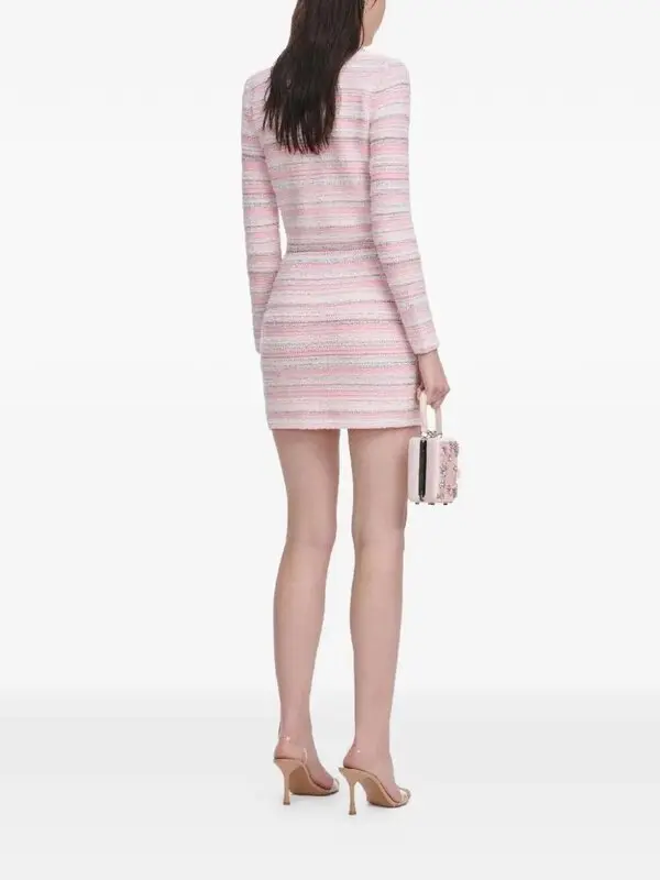 SELF-PORTRAIT Textured Knit Mini Skirt