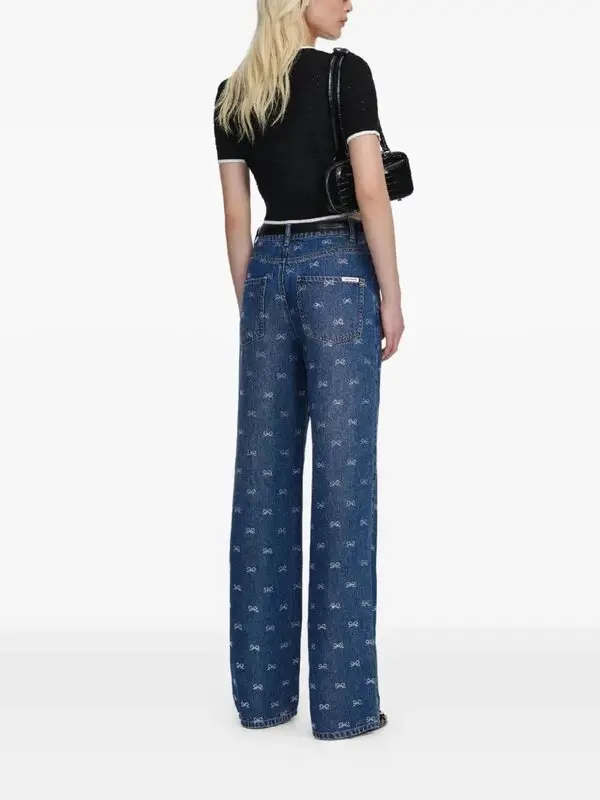 SELF-PORTRAIT Pointelle Knit Cropped Cardigan