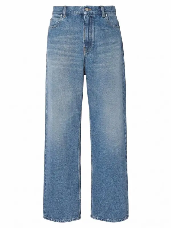 Fendi Denim Relaxed Fit Trousers - Multicolor