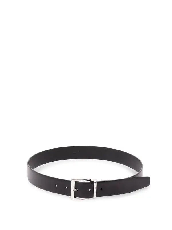 Prada Saffiano Leather Reversible Belt - Multicolor